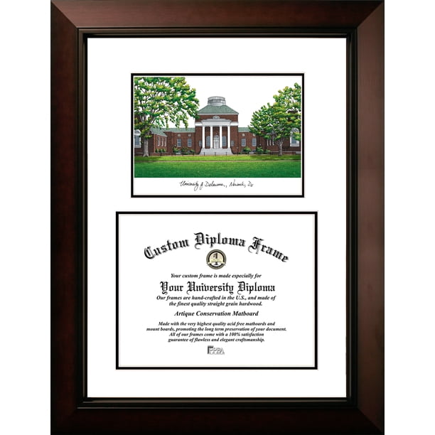 University of Delaware 12" x 16" Legacy Scholar Diploma Frame - Walmart.com