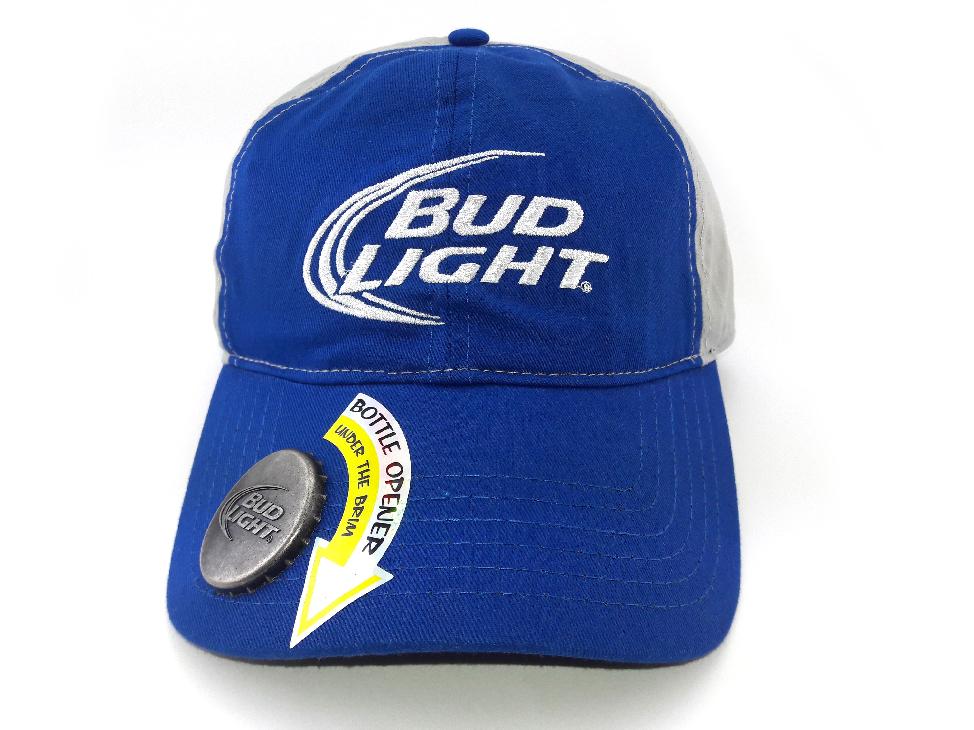 Bud Light Bottle Opener Snapback Two Tone Beer Lager Alcohol Hat Cap ...