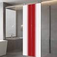 Red Solid Color Texture Window Privacy Film, Simple Red Stripes Static ...
