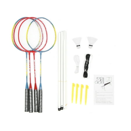 TiooDre Professional Badminton Set 4 Players Racket badminton kit ...