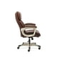 Sadie Executive Computer Chair- Fixed Arms for Office Desk, Brown ...