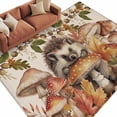 6x9Ft Area Rugs Fall Mushroom Hedgehog Non-Skid Rubber Backing Large ...