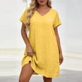 asdoklhq Shirt Dresses for Women Vacation Trendy Plus Size Casual Short ...