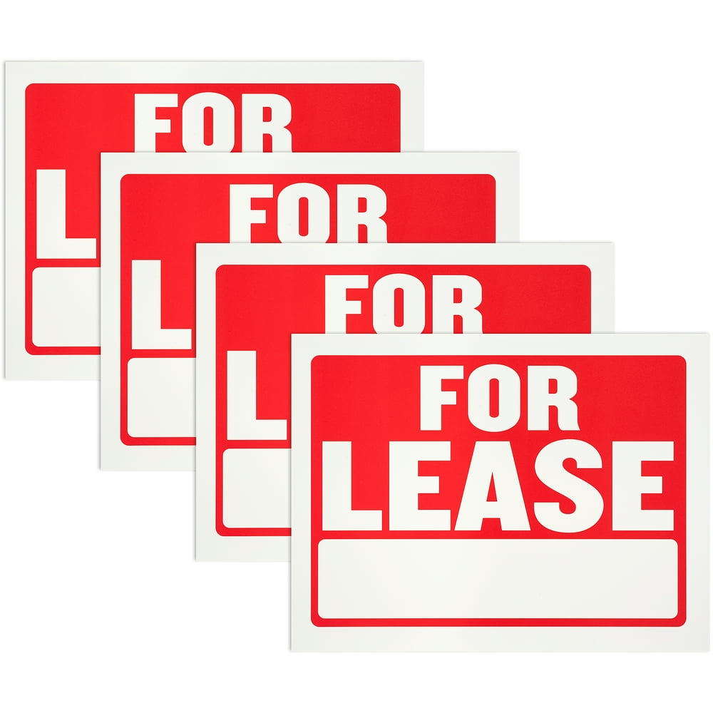 for Lease Sign- High Visibility and Color Contrast, Waterproof Heavy ...