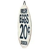 Fresh Eggs Embossed Metal Sign - Walmart.com