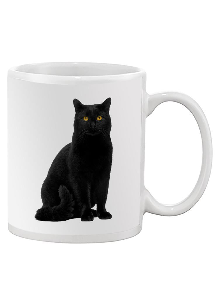 Sitting Black Cat Mug - SPIdeals Designs, - Walmart.com