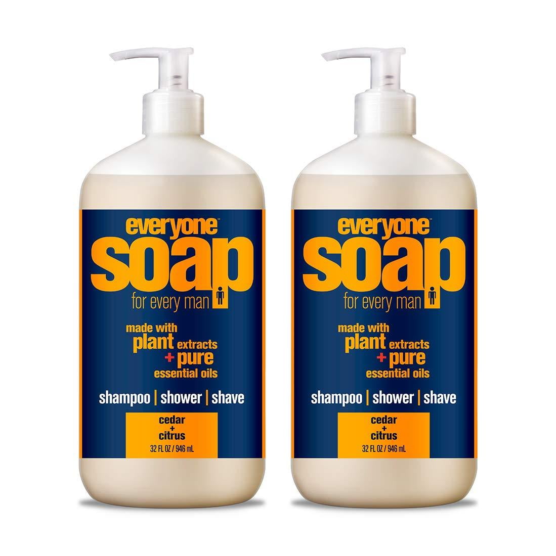 Everyone 3-in-1 Soap for Men, Cedar and Citrus, 32 Ounce, 2 Count 32 ...