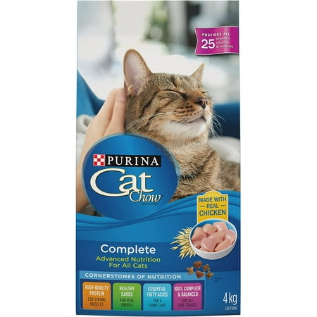Cat Chow Complete Dry Cat Food, Advanced Nutrition for All Cats 4 kg ...