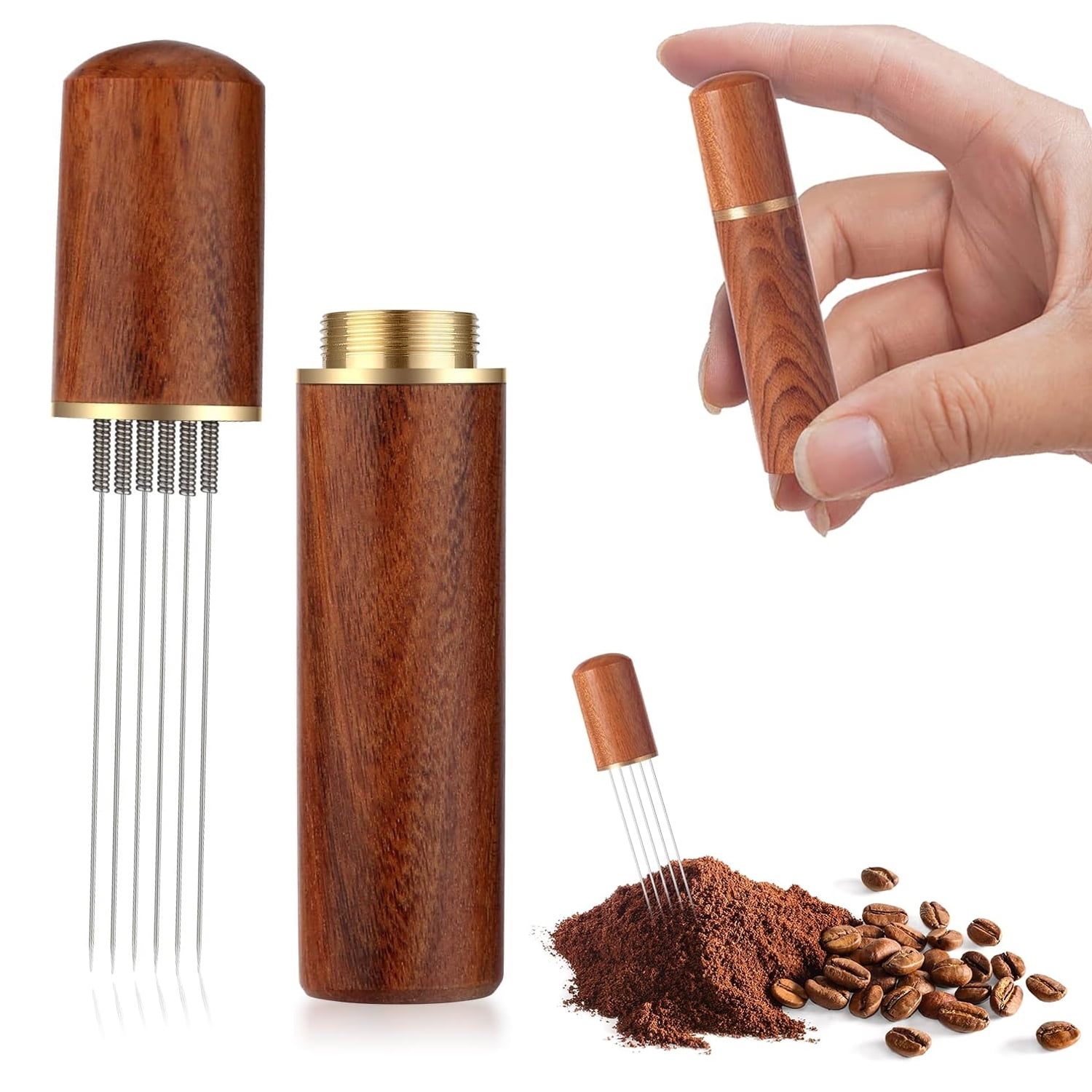 Dispensador de espresso Herramienta WDT con 8 agujas para espresso Licuadora de espresso ...