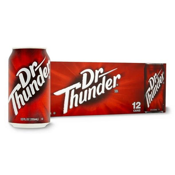 Great Value Dr Thunder Soda Pop, 12 fl oz, 12 Pack Cans - Walmart.com