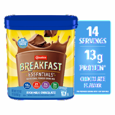 Carnation Instant Breakfast Essentials, Light Start, Chocolate, Pack of ...