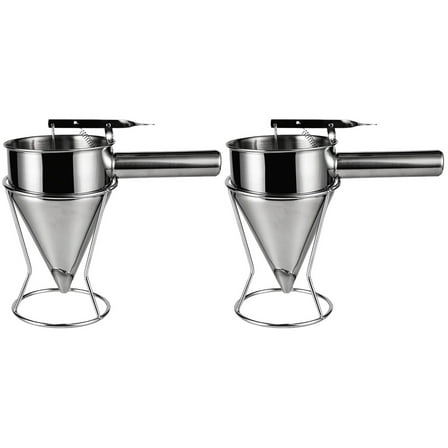 5L Manual Donut Depositor Dropper Dough Batter Dispenser Hopper Maker ...