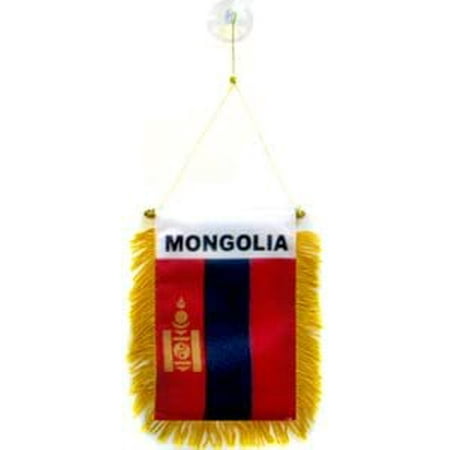 Mongolia Mini Banner 6'' x 4'' - Mongolian Pennant 15 x 10 cm - Mini ...