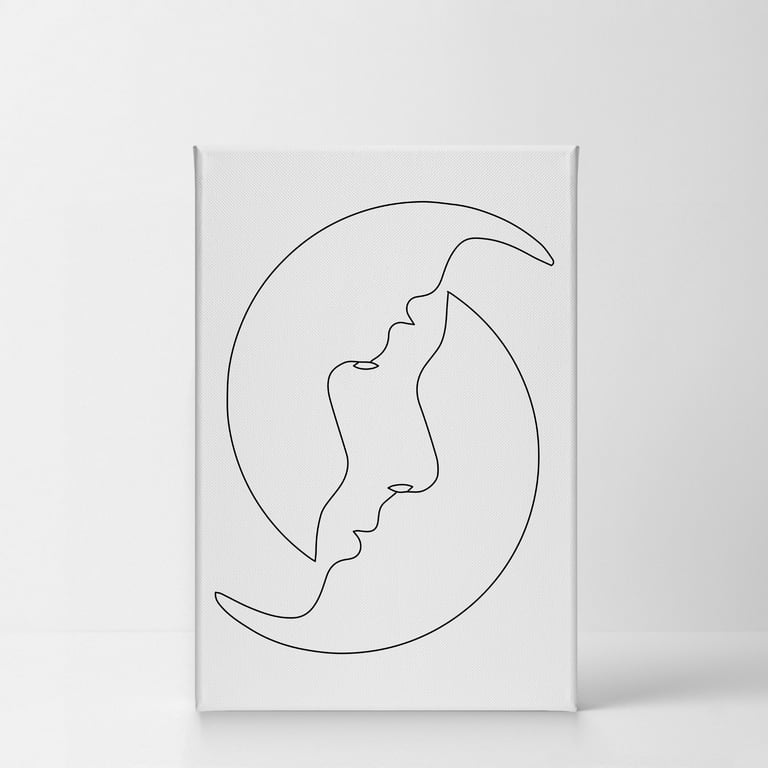 Abstract Moon Drawing