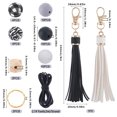 1Bag DIY Keychain Making Kit Including Polygon & Round Silicone PU ...