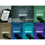 Video Game Controller Night Light Up Desk Table Lamp LED Personalized ...