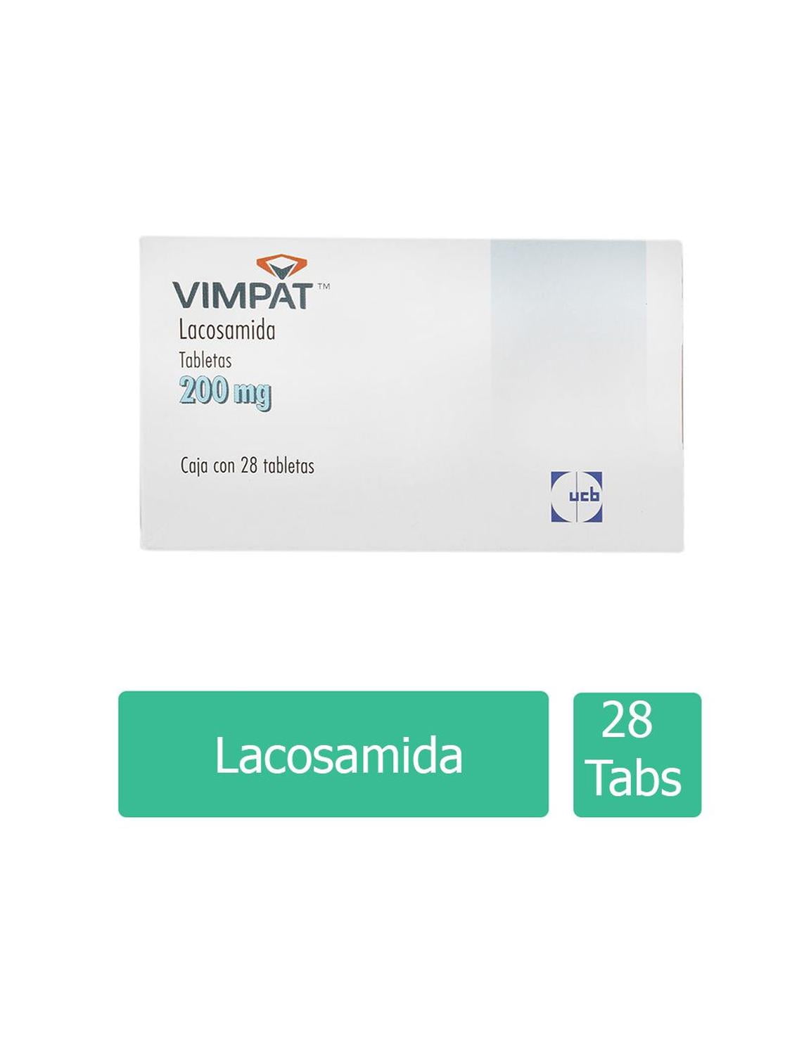 Vimpat 200 mg 28 tabletas | Walmart en línea