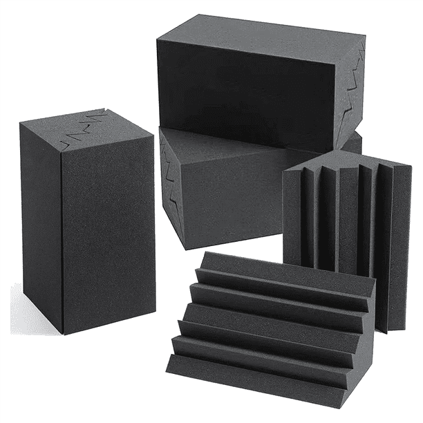 Winyuyby 8Pack Acoustic Traps 12X7X7Inch Acoustic Foam, Sound Absorbing ...