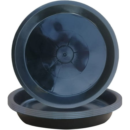 5 Pack 9.6Inch Black Plant Saucer Plastic Flower Pot Base Durable ...