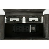 Jofran Madison County Rustic Farmhouse Country Style Reclaimed Pine USB ...