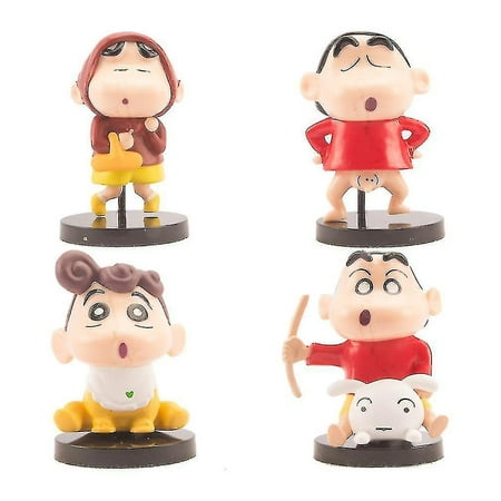 4 Pieces Of Crayon Shin-chan Doll Toy Cute Anime Doll Model | Walmart ...