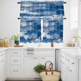 Abstract Mottled Theme Kitchen Curtains Valance and Tier Set Vintage ...