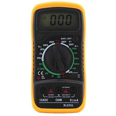 XL830L LCD Digital AC / DC Multimeter Volt Amp Ohm Voltmeter Ammeter ...