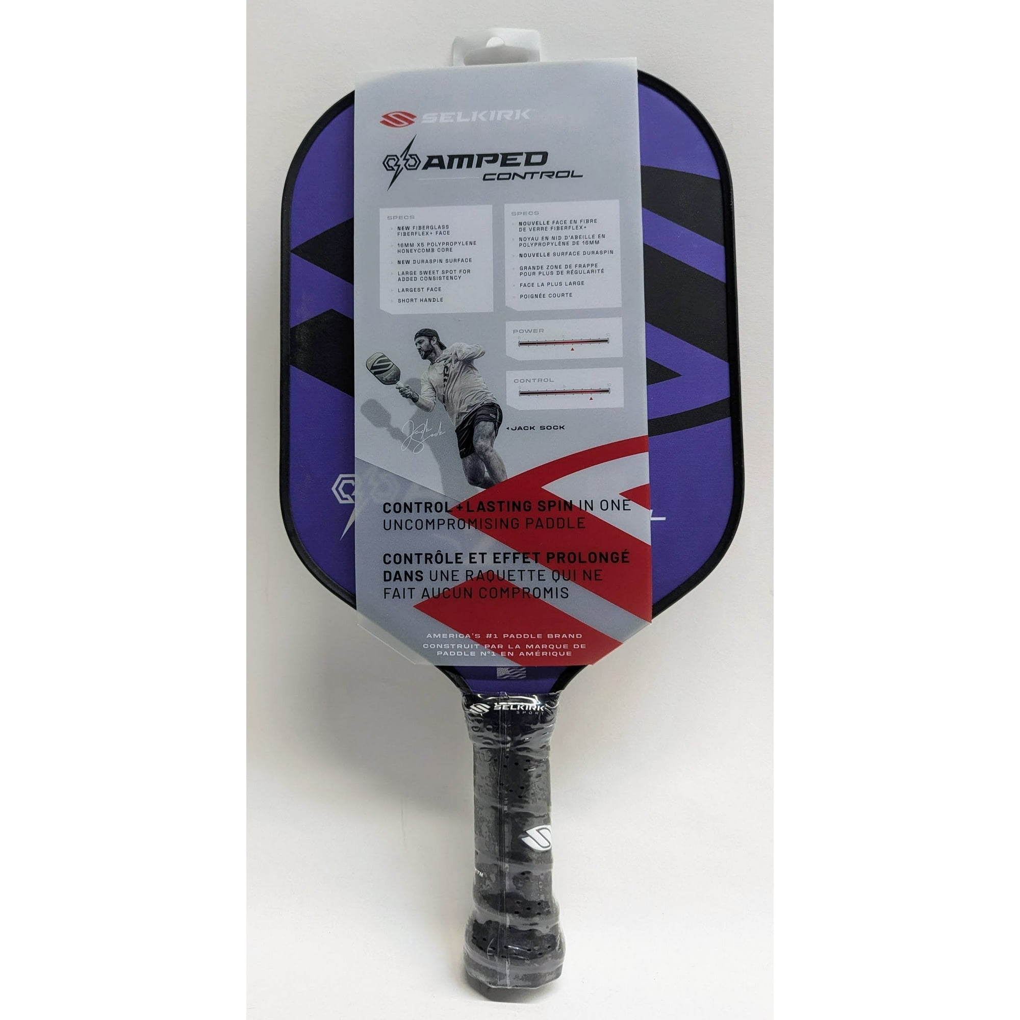 Selkirk Sport Amped Control S2 Midweight Pickleball Paddle - Purple