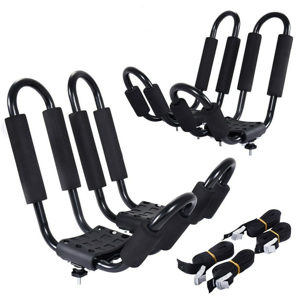 Costway 2 Pair Canoe Boat Kayak Roof Rack Car SUV Truck Top Mount ...