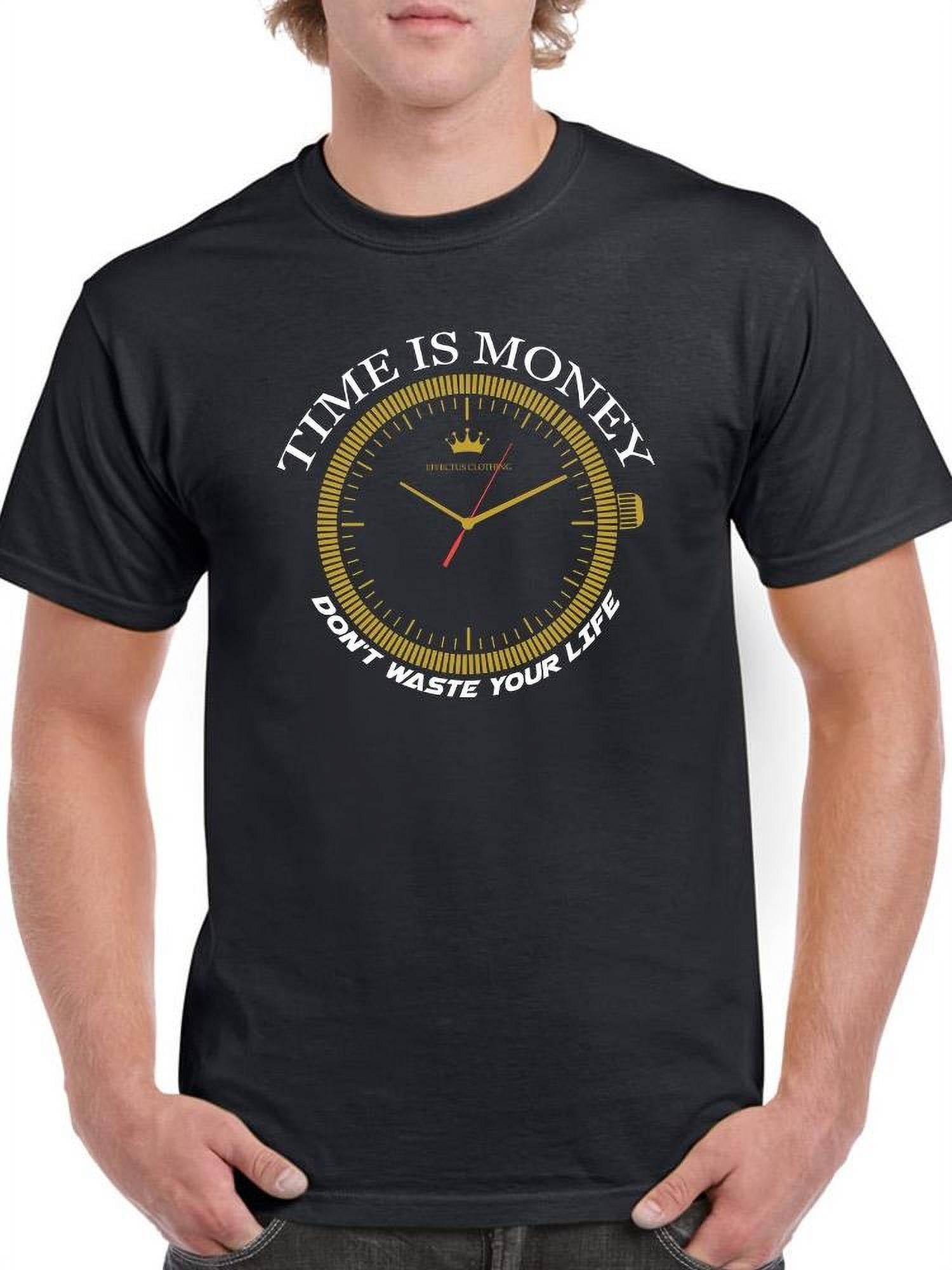 Time Is Money T-Shirt Men -Smartprints Designs, Male Small - Walmart.com