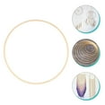 OUNONA Wooden Hoop Ring Craft Wreath Dream Catcher Rings Hoops Wood ...