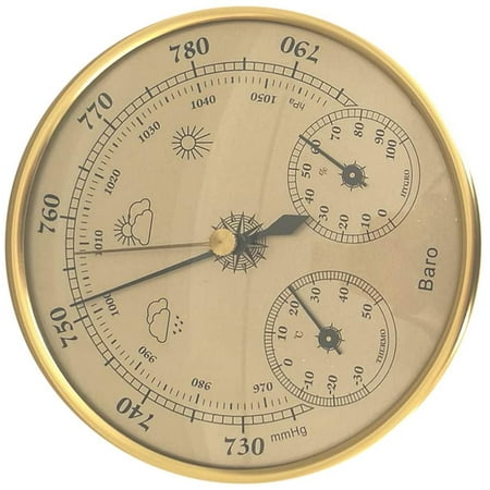 YDHely 3 in 1 Dial Type Barometer Thermometer Hygrometer Weather ...