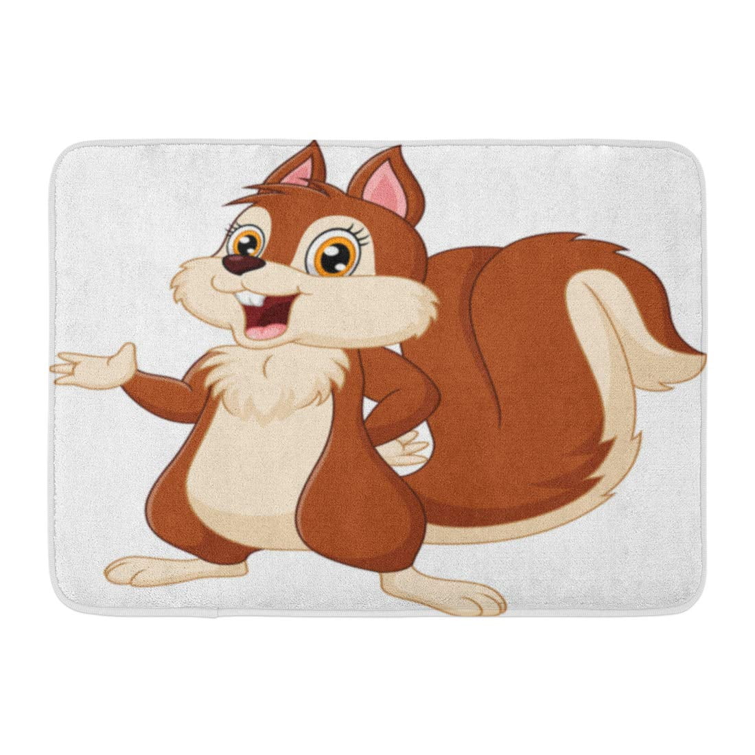 GODPOK Animal Brown Adorable Cute Squirrel Presenting Amusing Baby Rug ...