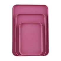 MOQIN Plastic Fast Food Trays Bulk Colorful Cafeteria Food Trays ...