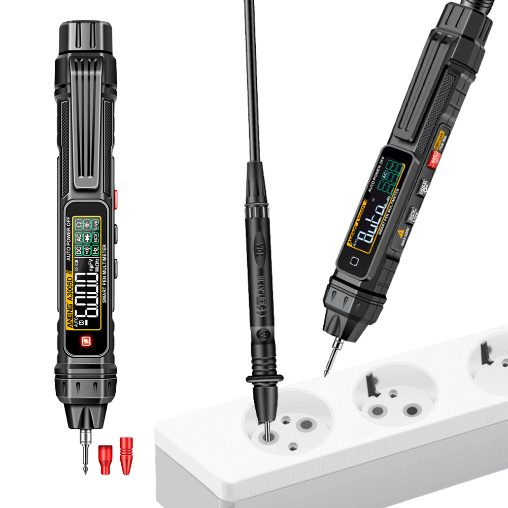Multímetro Digital Tipo Bolígrafo Probador Voltaje NCV CA/CC 6000 ...