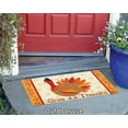 Toland Home Garden Turkey Thanks Thanksgiving Fall Door Mat 18x30 Inch ...