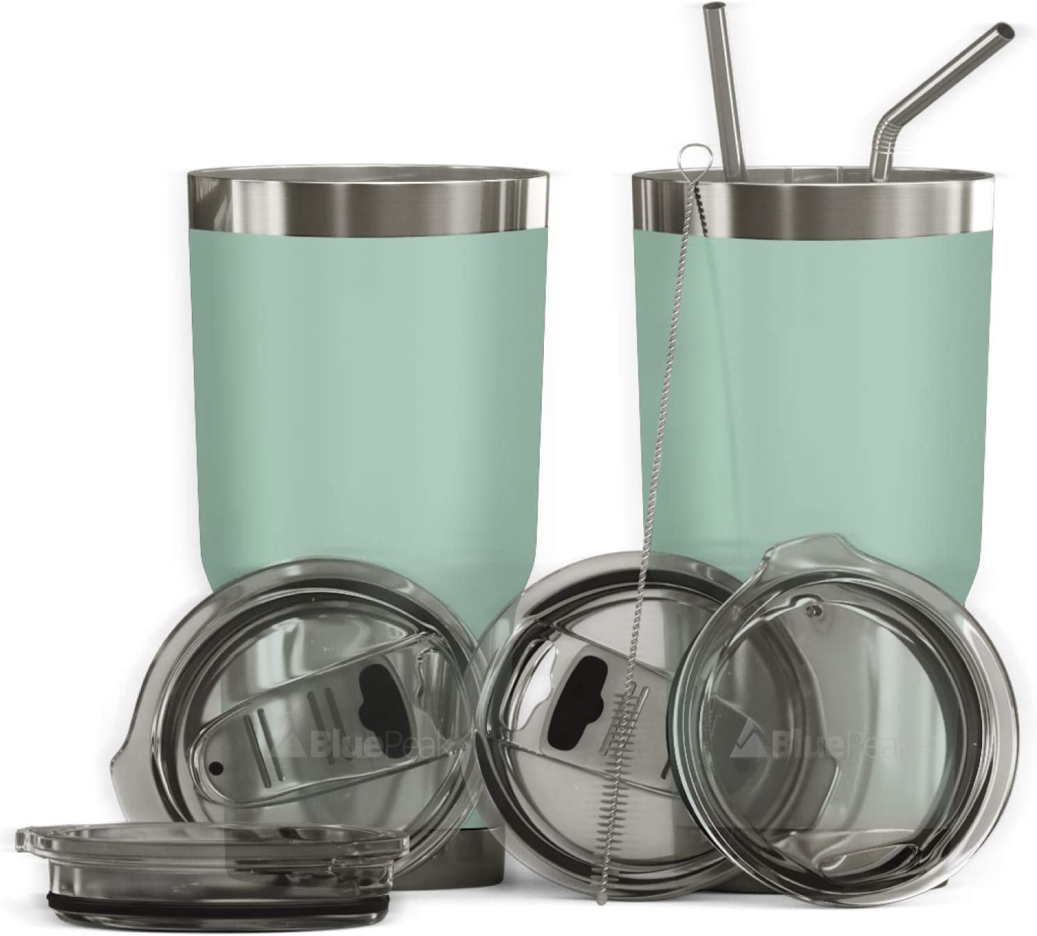 Bluepeak Double Wall Stainless Steel Vacuum Insulated Tumbler Set 2