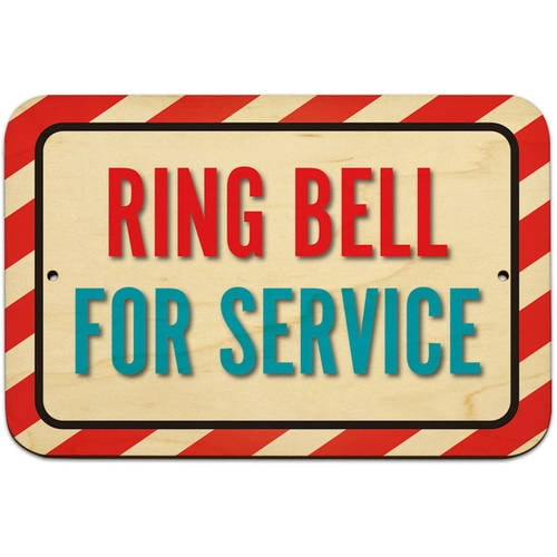 Ring Bell For Service Sign - Walmart.com