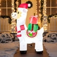 Joyfy 6 FT Christmas Inflatables Llama Outdoor Decorations,Llama ...