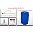 55 Gallon Emergency Water Storage Tank Combo Kit with Barrel, Siphon ...