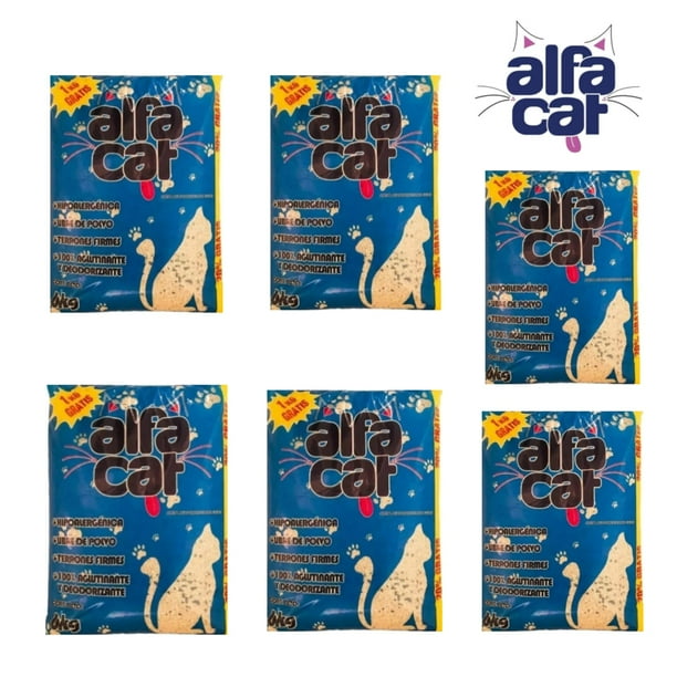 Arena Para Gato Alfa Cat (6 Bolsas De 6 Kg) de 36 Kg | Bodega Aurrera ...