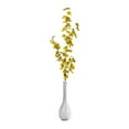 Mainstays Indoor Artificial Orchid Long Stem, Yellow Color. Assembled ...