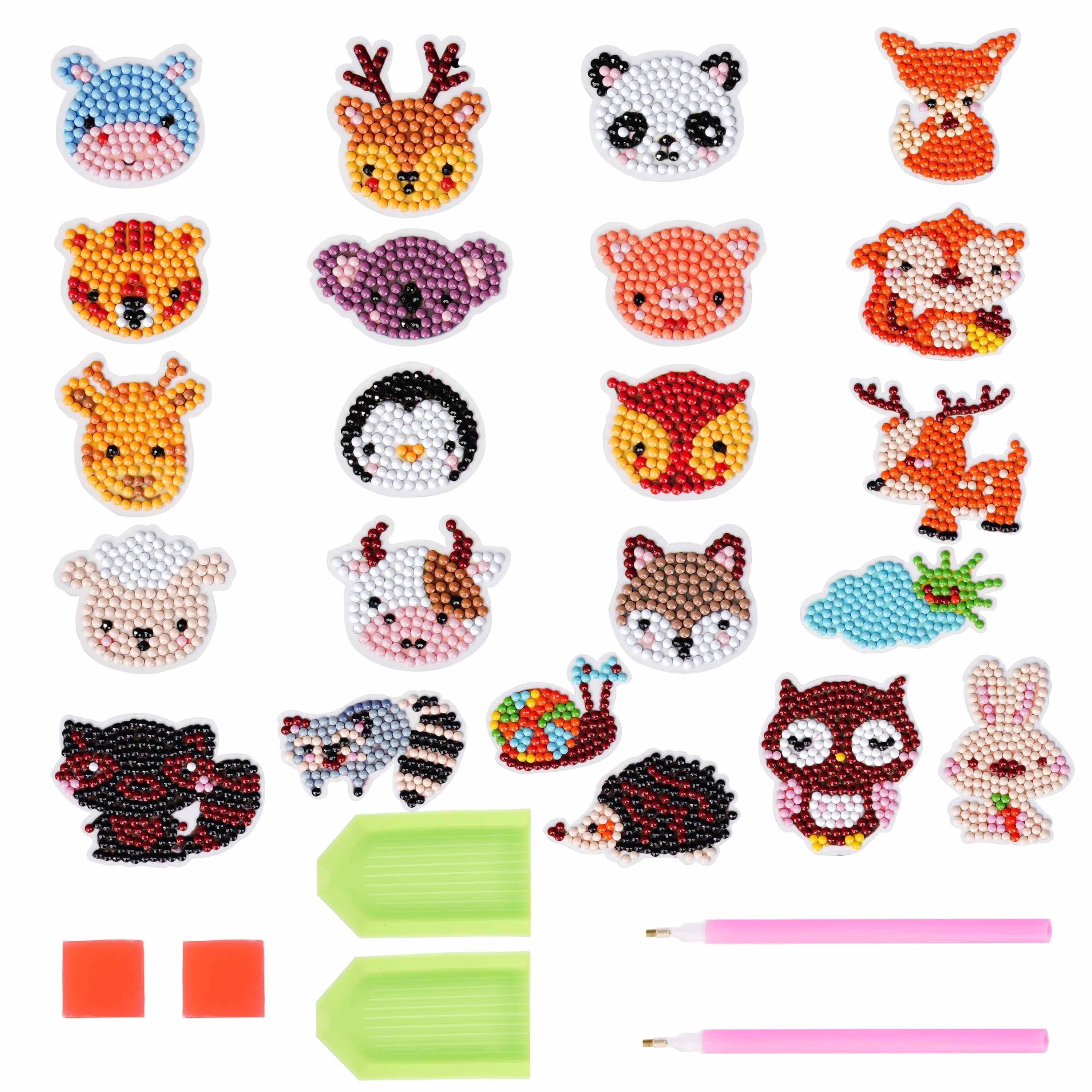 YEHUONU Diamond Painting Stickers Kits for Kids, Paint by Numbers ...