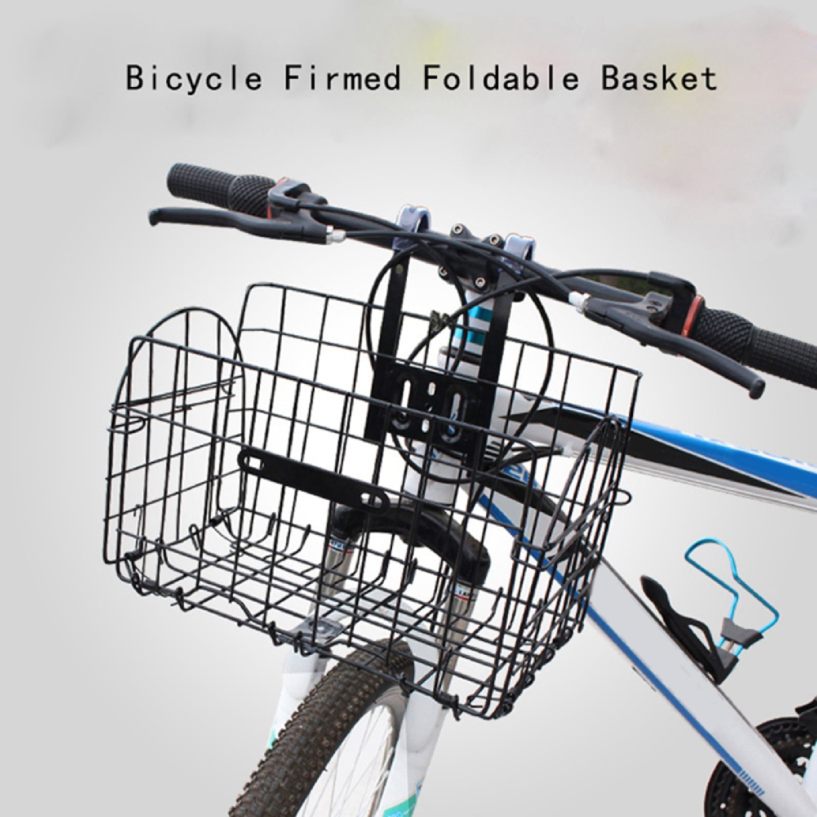 Cheers.US Folding Bike Basket,Lift-Off Front Bike Basket with Handles ...