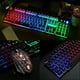 Rainbow Backlit Gaming Keyboard and Mouse Combo Set USB Keyboard RGB ...