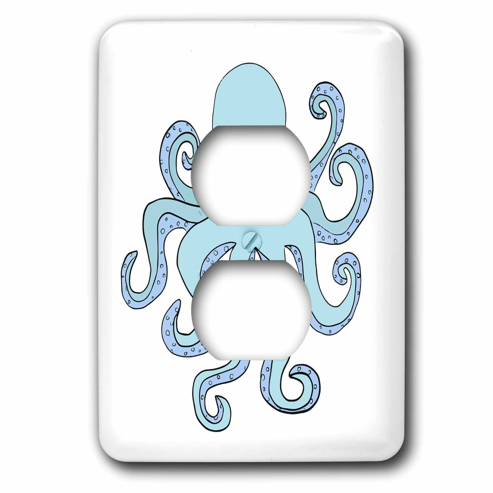 3dRose Blue Octopus - 2 Plug Outlet Cover (lsp_289671_6) - Walmart.com