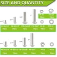 351Pcs #6-32#8-32#10-24 Machine Screws Nuts and Bolts Assortment Kit ...