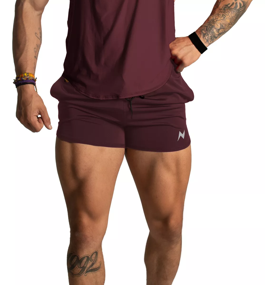 Short Deportivo Hombre Elástico Corte Slim Fitness Nemi.fit | Bodega ...