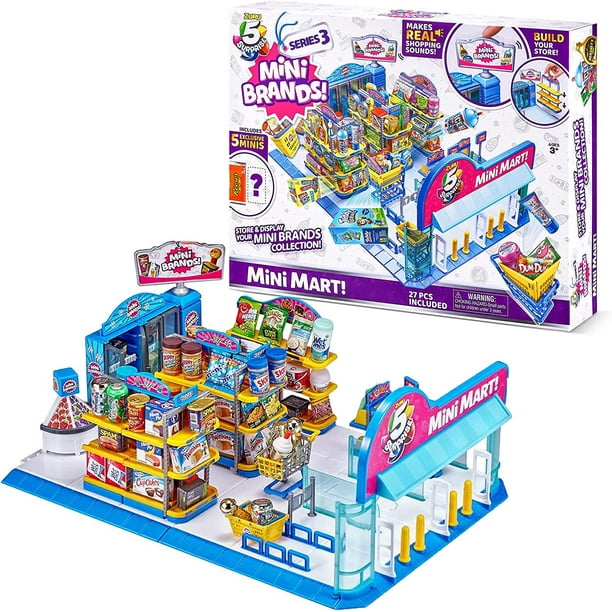 5 Surprise Mini Brands Mini Mart Playset Series 3 by ZURU with 5 ...