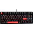 C3 QMK/VIA Custom Gaming Keyboard, Programmable 87 Compact TKL Layout Gasket Mount, Red ...